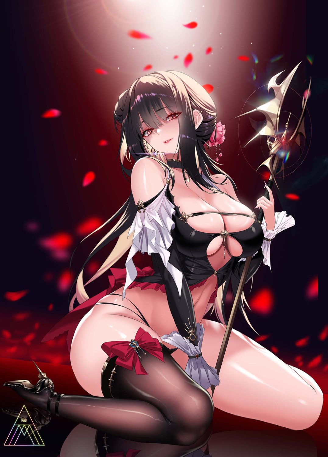 mad kimo heels no bra pantsu thighhighs weapon | #1230513 | yande.re